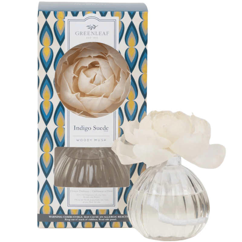 Indigo Suede Flower Diffuser – Wyrth Home