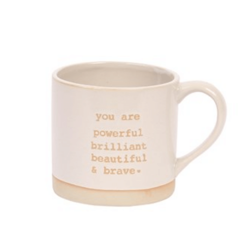 Brilliant Beautiful Brave Inspirational Mug – Wyrth Home