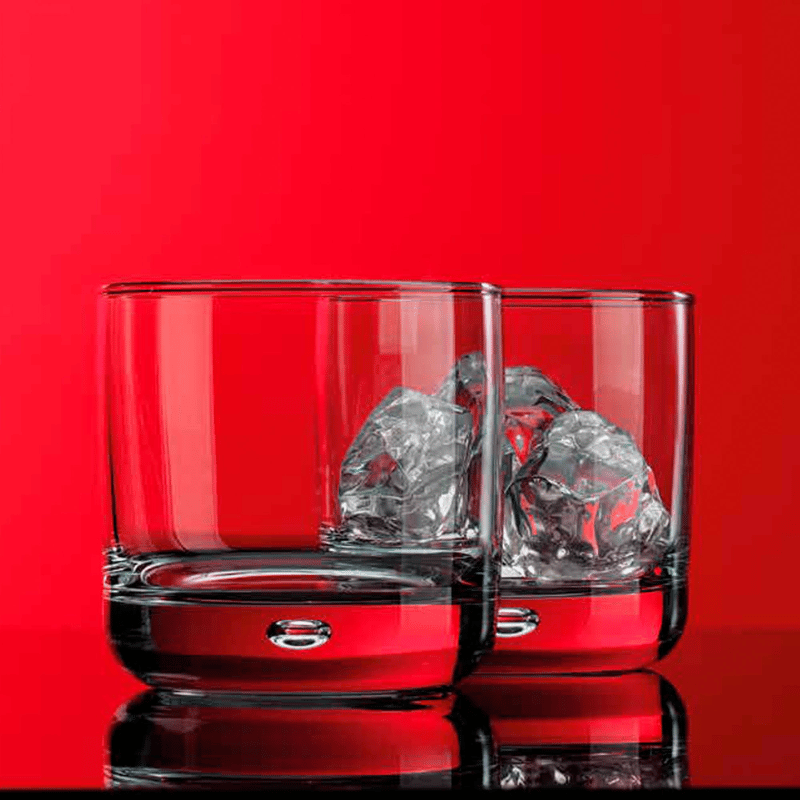 Red Series Bubble Double Old Fashion Glasses - Set of 4 – Wyrth Home